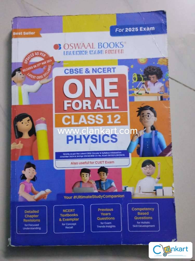 Buy 'CBSE & NCERT One For All | Class 12 Physics For 2025 Board Exam ...