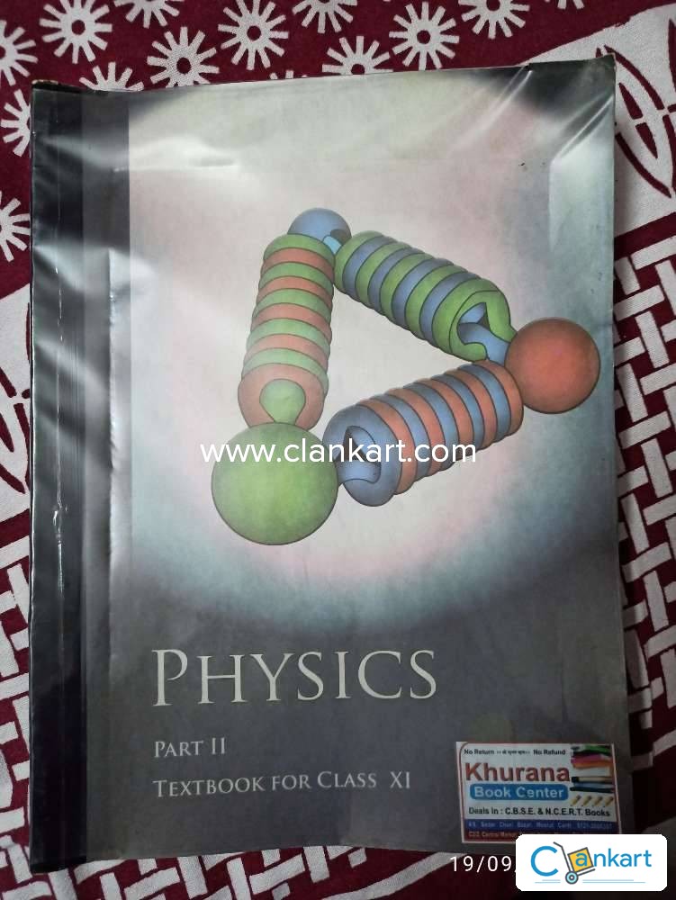 Buy 'NCERT PHYSICS PART-2 FOR CLASS 11' Book In Excellent Condition At ...