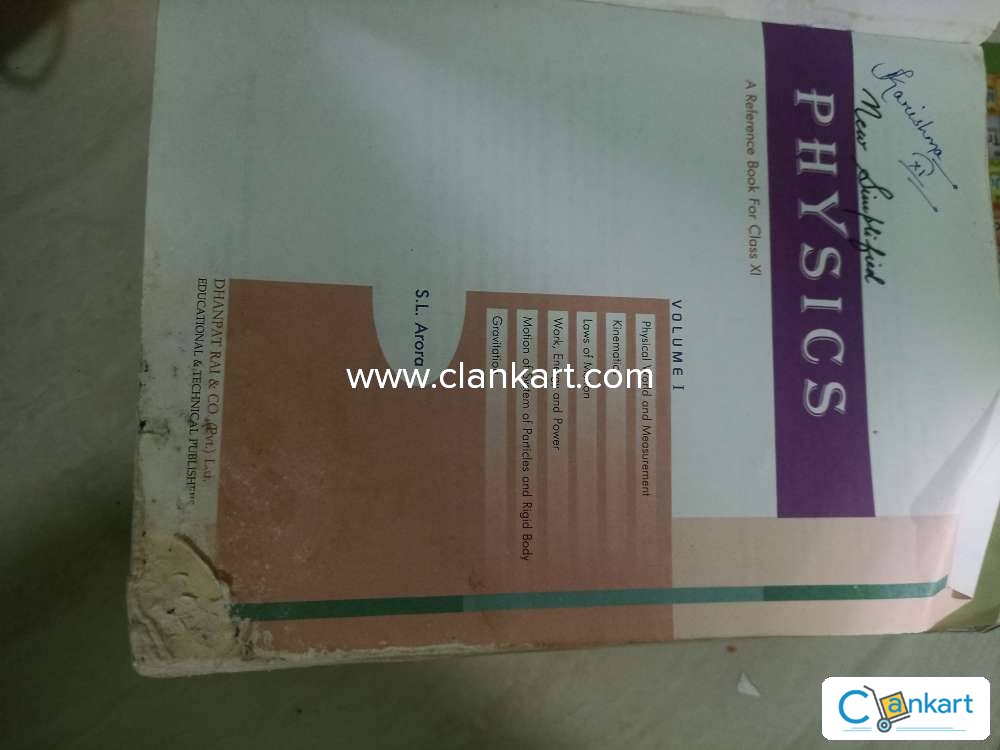 Buy 'SL Arora Physics Class 11 (Vol.I & II)' Book In Fair Condition At ...
