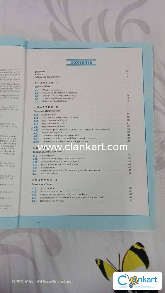 Buy 'Physics Part 1 Textbook For Class 11' Book In Excellent Condition ...