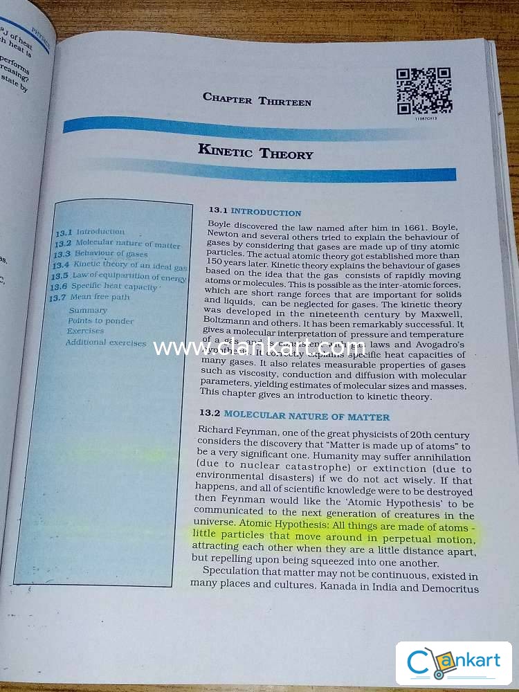 Buy 'NCERT Physics Textbook For Class 11 Part 02' Book In Excellent ...