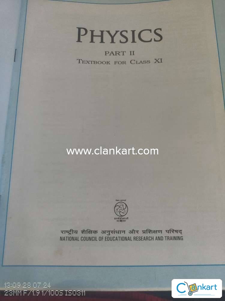 Buy 'Physics Textbook Ncert' Book In Excellent Condition At Clankart.com