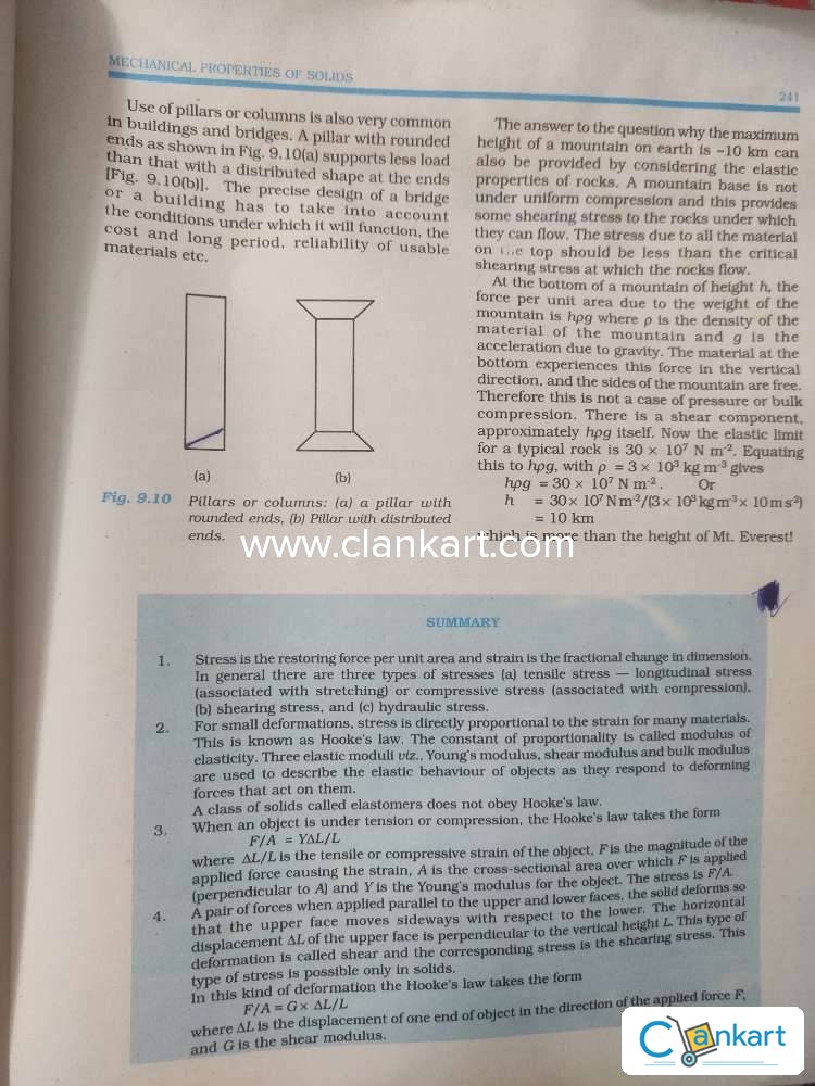 Buy 'Ncert Physics Textbook For Class 11 Part 1and 2' Book In Good ...