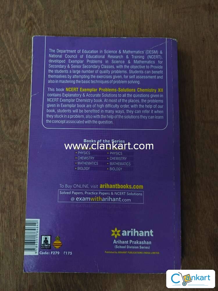 Buy 'NCERT Exemplar Problems-Solutions CHEMISTRY Class 12th' Book In ...