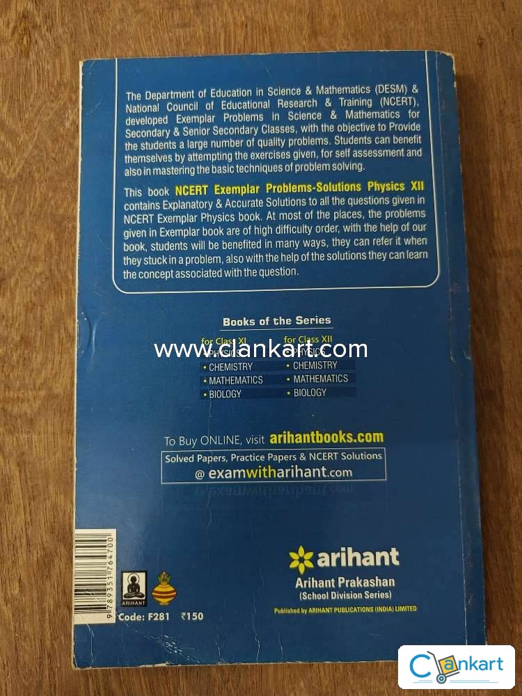 Buy 'NCERT Examplar Physics Class 12th' Book In Excellent Condition At ...