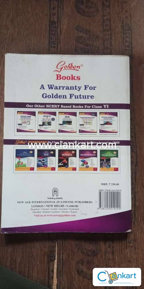 Buy Golden Science A Book With A Difference For Class 6 With Sample 8373