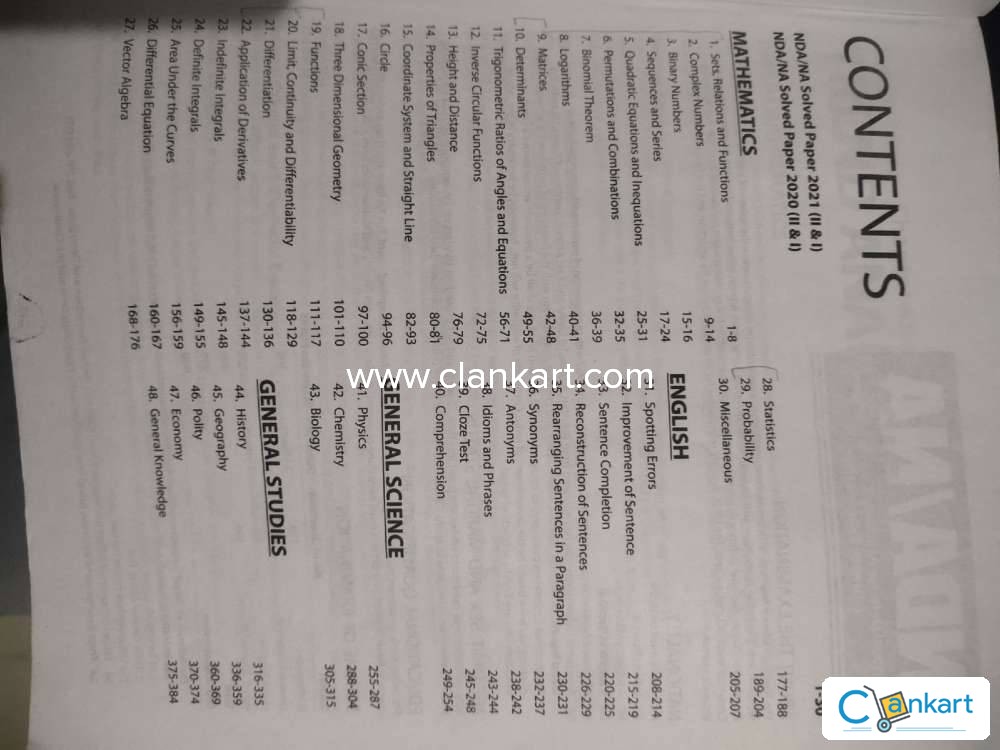 Buy 'NDA / NA Solved Paper Chapterwise & Sectionwise 2022' Book In ...