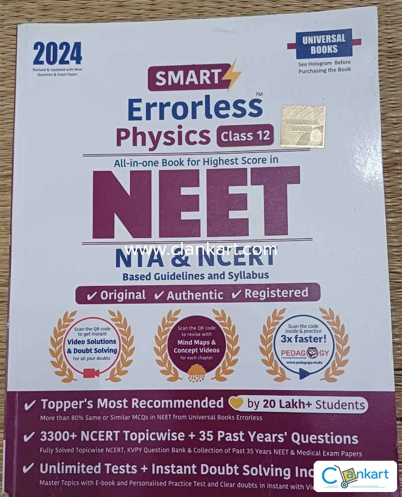 Buy 'NEET Errorless Physics Class 12th' Book In Excellent Condition At ...