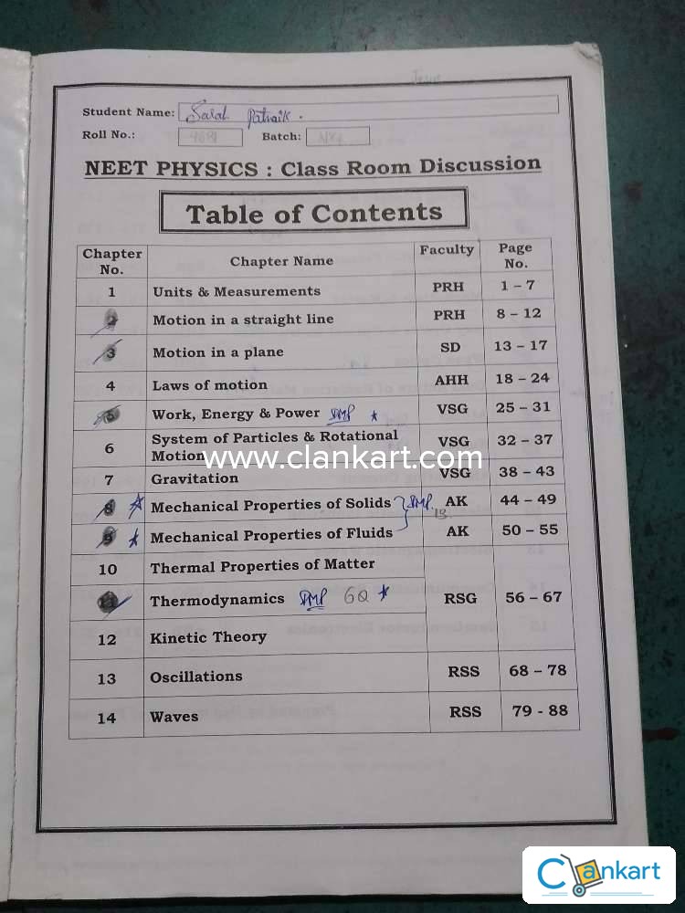 Buy 'NEET PHYSICS' Book In Good Condition At Clankart.com