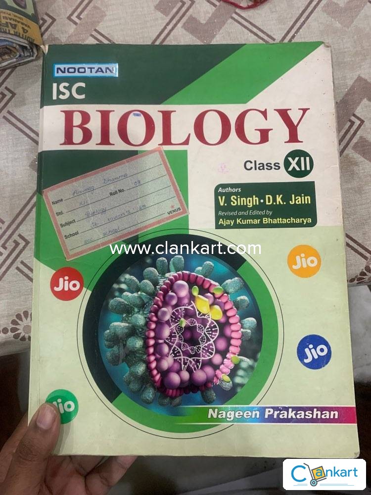 Buy 'ISC BIOLOGY FOR CLASS XII OF +2 Stage' Book In Good Condition At ...