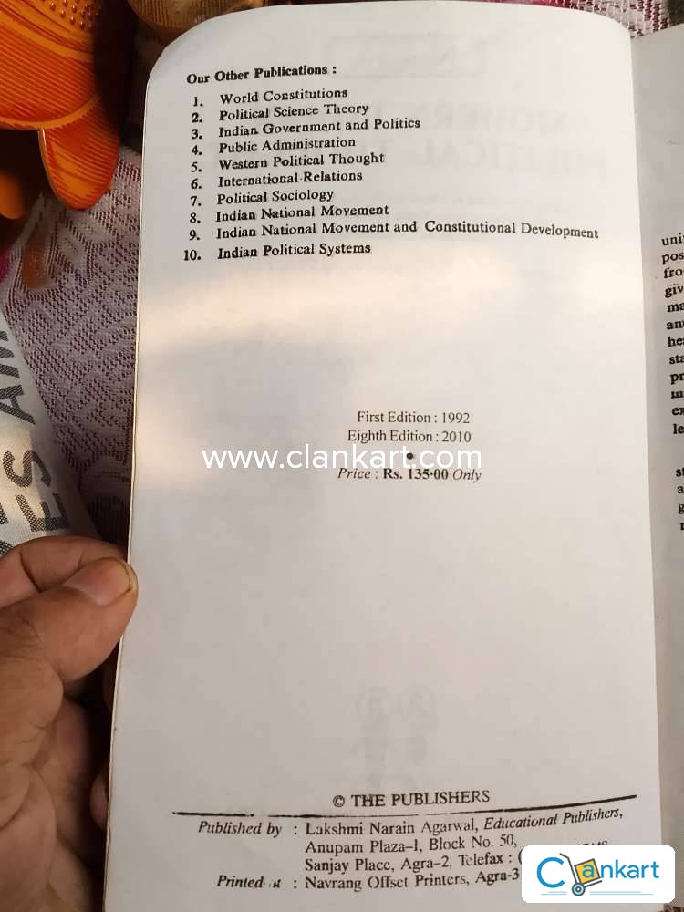 Buy 'Modern Indian Political Thought' Book In Good Condition At ...