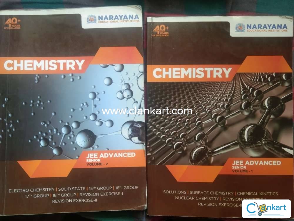 Buy 'Narayana Institute Chemistry(pack Of 5) JEE ADVANCED Senior All ...