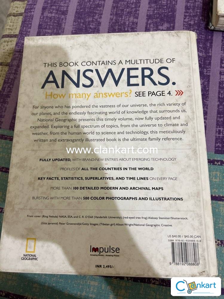 Buy Answer Book 10001 Fast Facts About Our World First Edition 2016