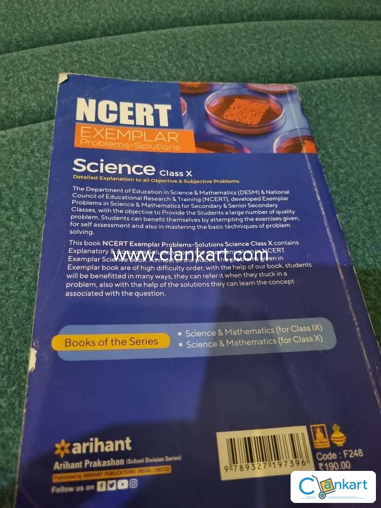 Buy 'NCERT Exemplar Problems-Solutions Science Class 10th' Book In ...