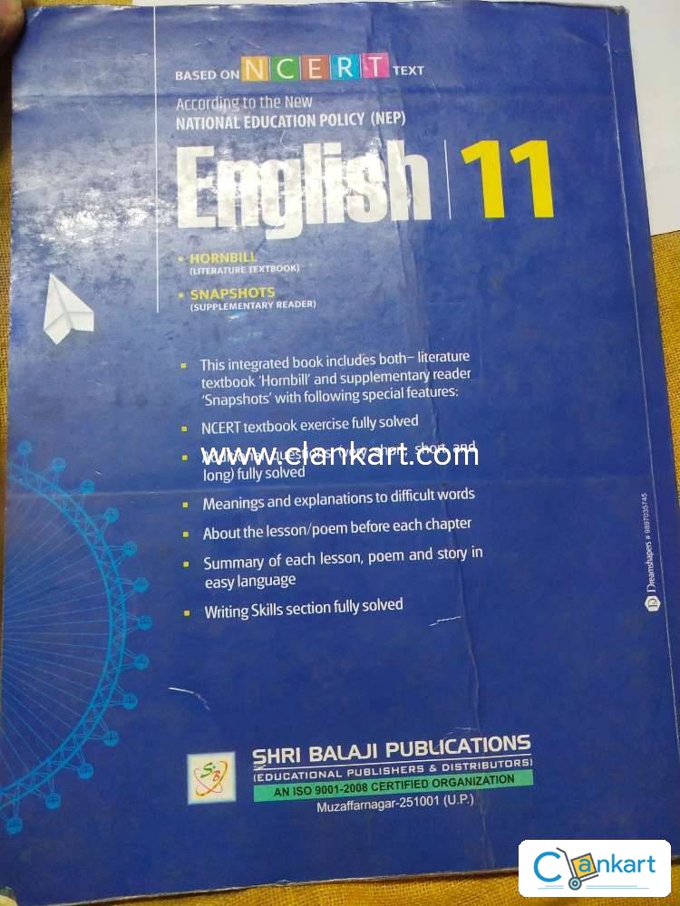 Buy 'Class 11 English Balaji Publication' Book In Excellent Condition ...