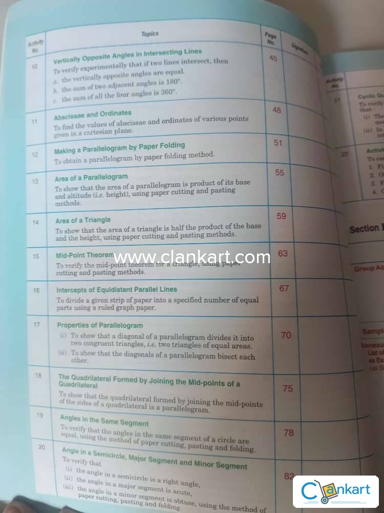 Buy 'Mathematics Lab Activity Book Class-9' Book In Excellent Condition ...