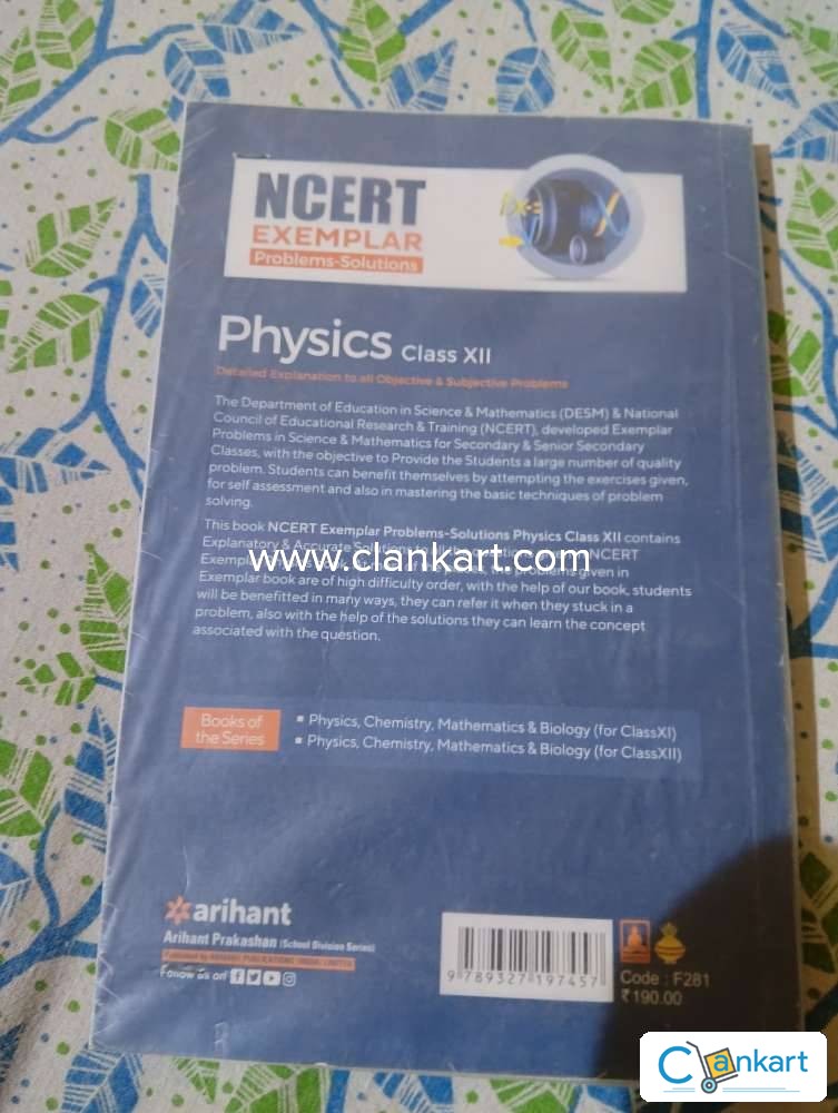 Buy 'NCERT Exemplar Problems-Solutions Physics Class 12th' Book In ...
