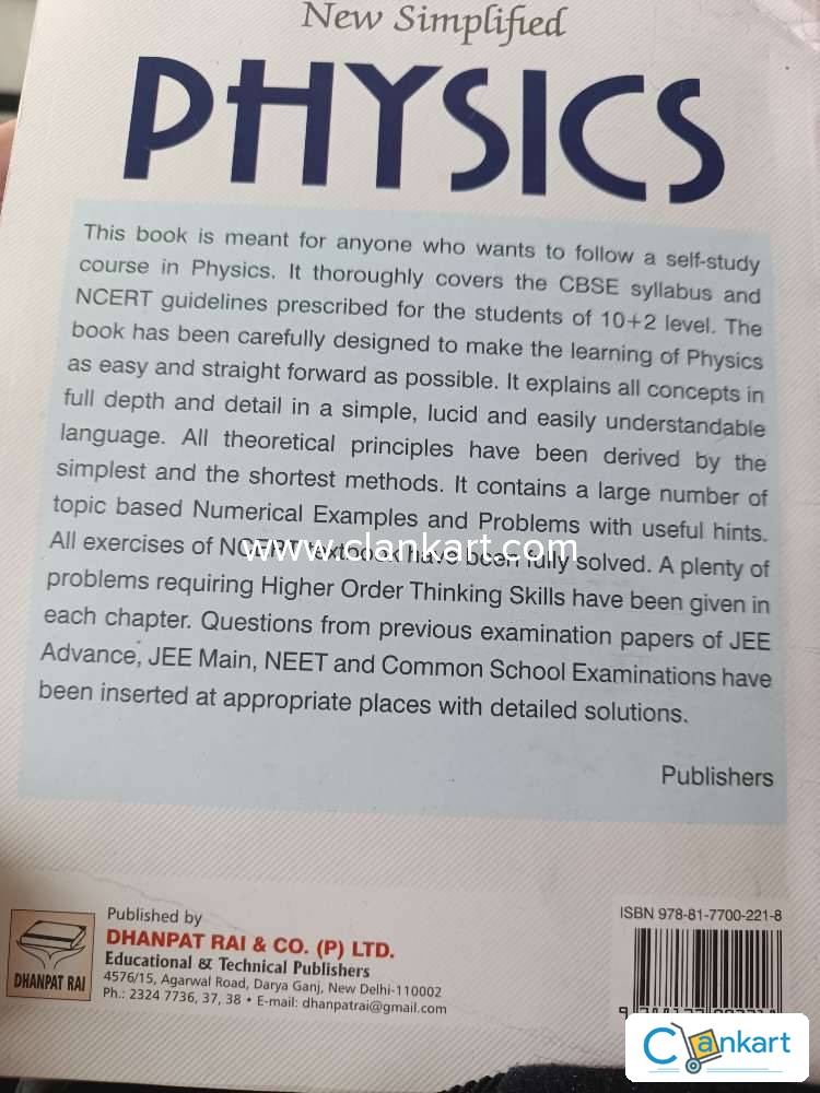 Buy 'New Simplified Physics: A Reference Book For Class 11 For 2019 ...