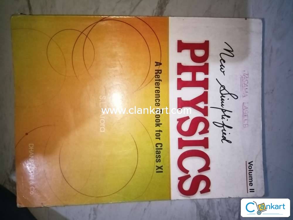 Buy 'New Simplified Physics Volume 2 6th Edition 2017 S. L. ARORA' Book ...
