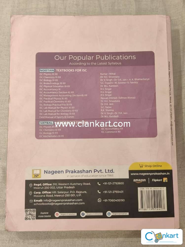 Buy 'Physics ISC NOOTAN By Kumar Mittal' Book In Good Condition At ...