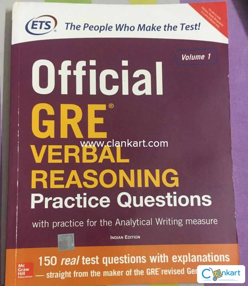 Buy 'Official GRE Verbal Reasoning Practice Questions' Book In ...