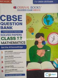 Buy 'OSWAAL CBSE CLASS 12 MATHS QUESTION BANKS SOLVED PAPERS' Book In ...
