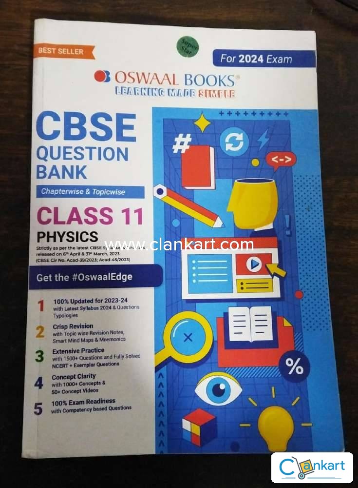 Buy 'Oswaal CBSE Class 11 Physics Question Bank (2024 Exam)' Book In ...