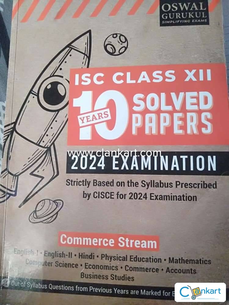 Buy 'OSWAAL CLASS 12 ISC 10 YEARS SOLVED PAPERS' Book In Excellent ... Buy 'OSWAAL CLASS 12 ISC 10 YEARS SOLVED PAPERS' Book In Excellent ...