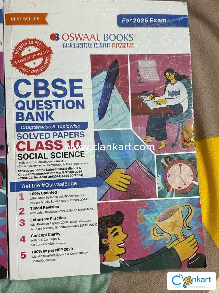 Buy 'Oswaal CBSE Question Bank Class 10 Social Science, Chapterwise And ...