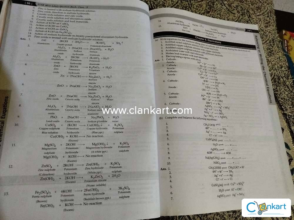 Buy 'Most Likely Question Bank For Chemistry: ICSE Class 10 For 2021 ...