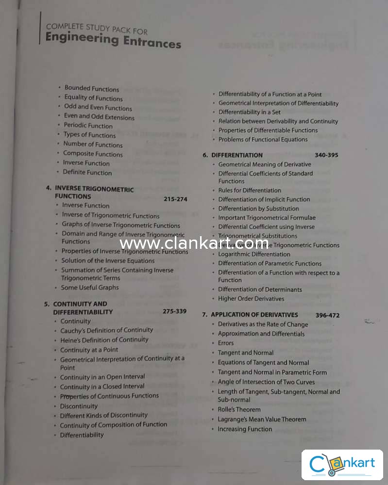 Buy 'Objective Mathematics Volume 2 For Engineering Entrances By Amit M ...
