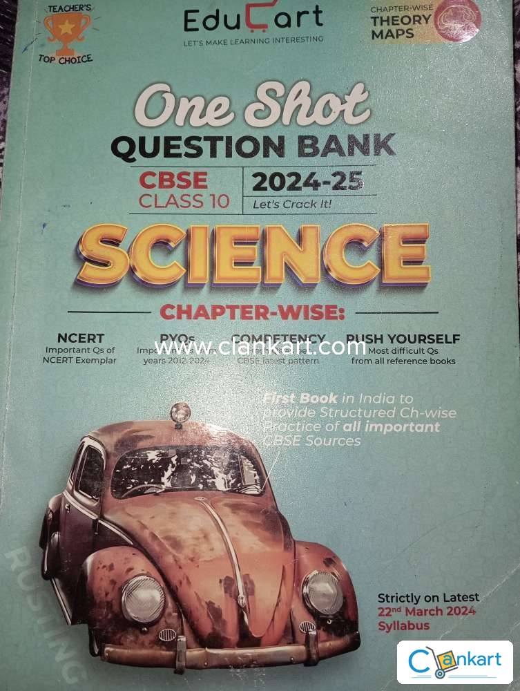 Buy 'Educart CBSE Class 10 SCIENCE One Shot Question Bank 2024-25 ...