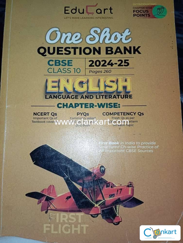 Buy 'Educart CBSE Class 10 ENGLISH One Shot Question Bank 2024-25 ...
