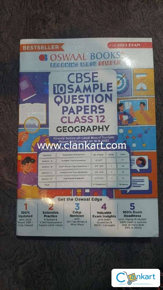 Buy 'CBSE 10 Sample Question Papers Class 12 Geography' Book In ...