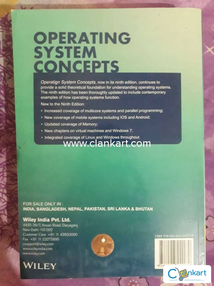 Buy 'Operating System Concepts' Book In Excellent Condition At Clankart.com