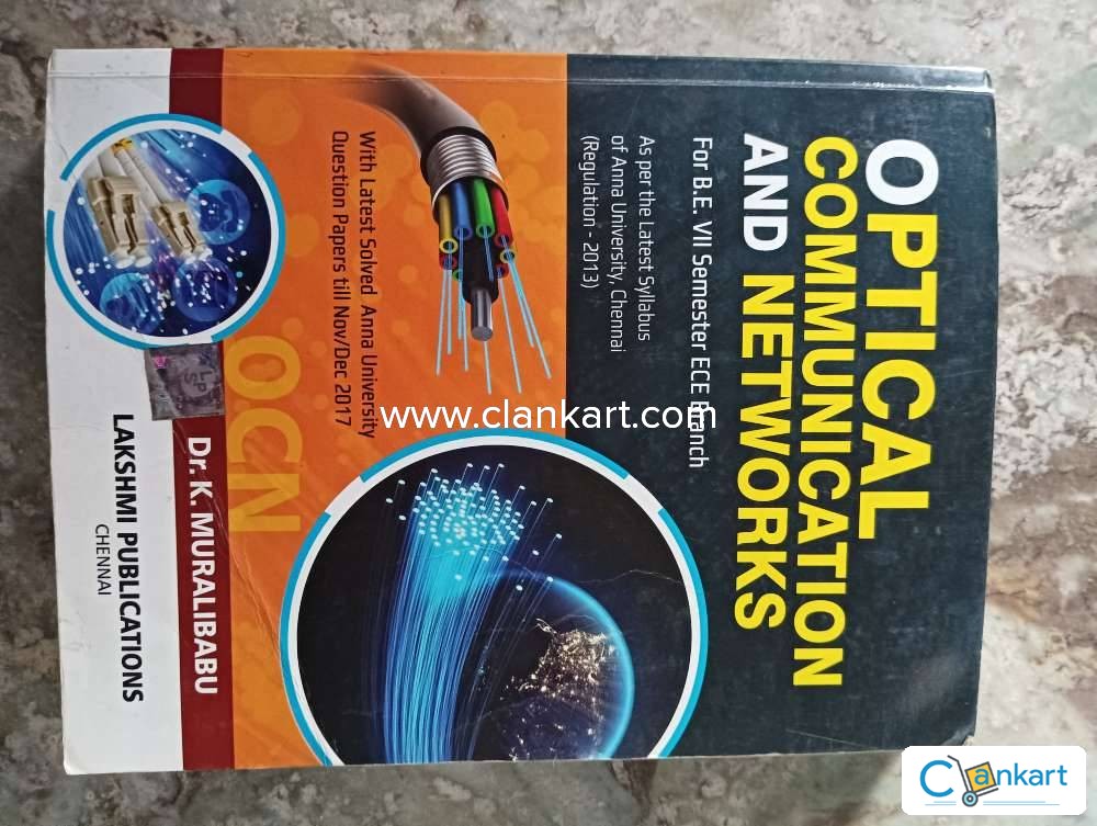 Buy 'Optical Communication And Networks By Dr. K. Muralibabu' Book In ...