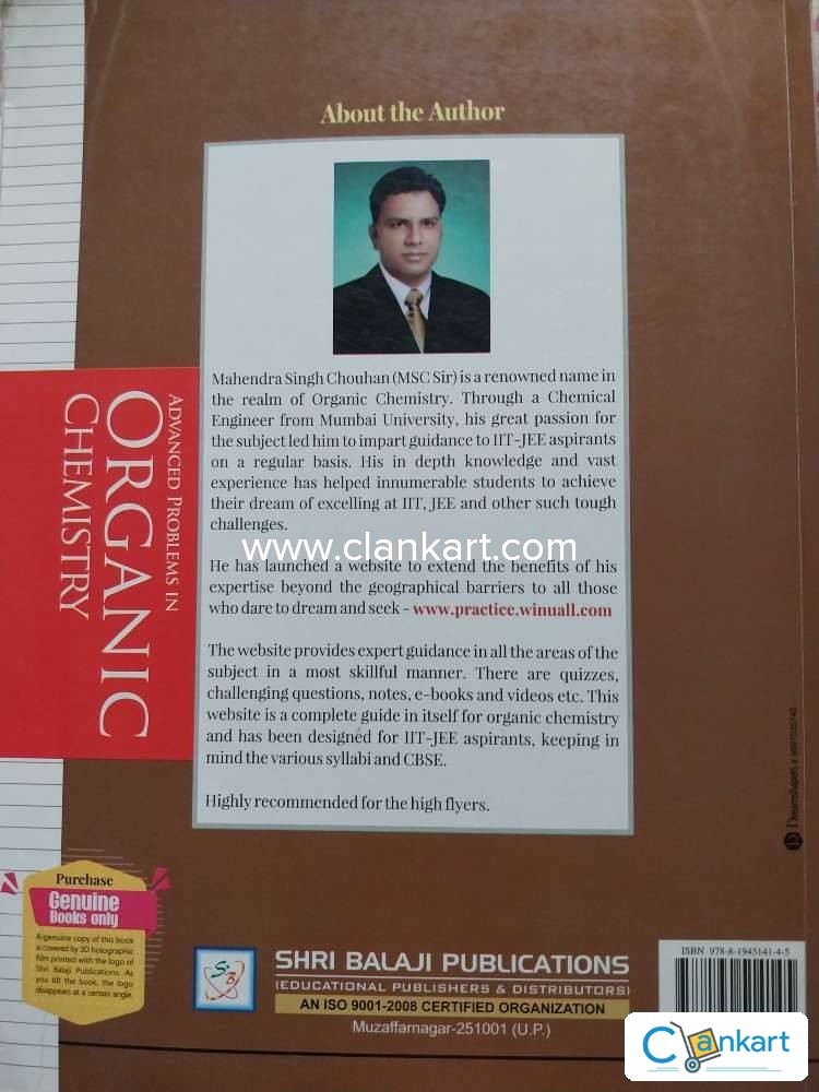 Buy 'Organic Chemistry For JEE By M.S Chouhan' Book In Excellent ...