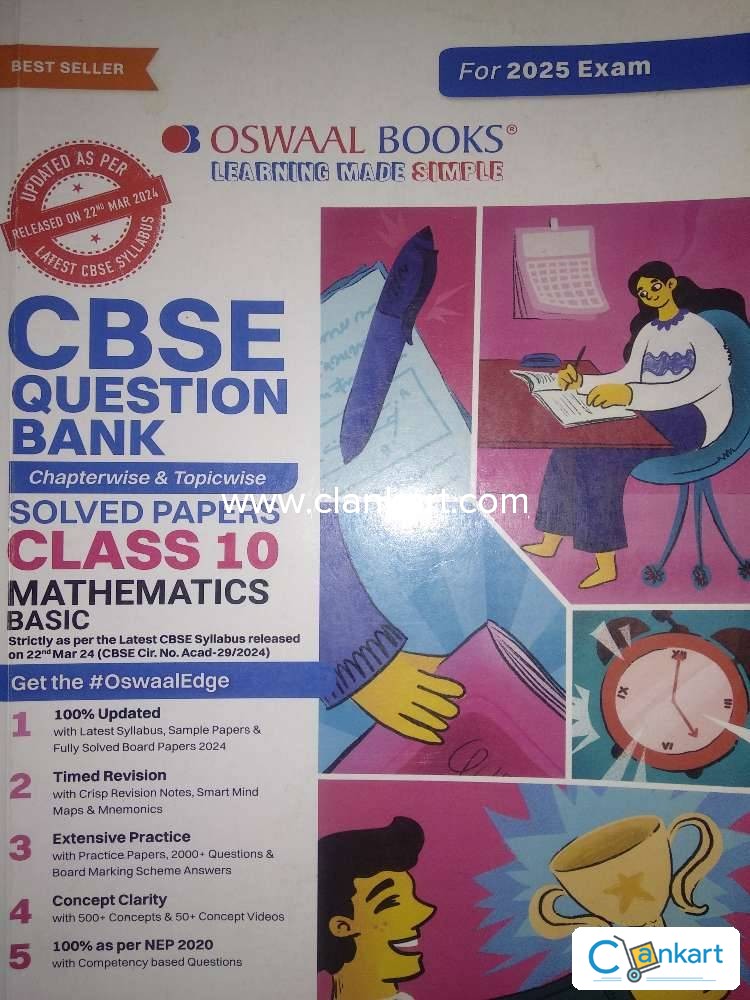 Buy 'Oswaal Basic Maths Book CBSE CLASS 10th Ques Bank Chapterwise ...