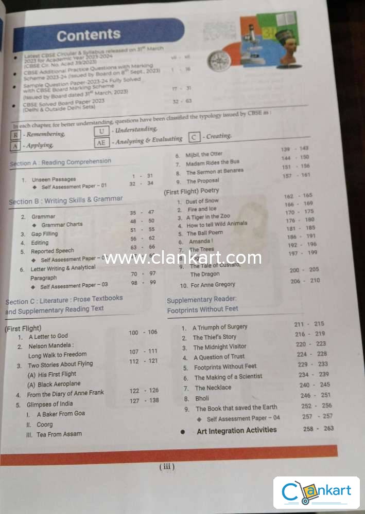 Buy 'Oswaal CBSE Class 10 English Language & Literature Question Bank ...