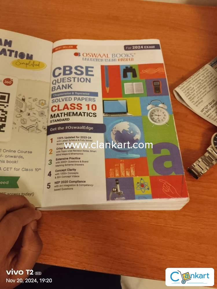 Buy 'Oswaal CBSE Class 10 Mathematics Standard Question Bank (2024 Exam ...