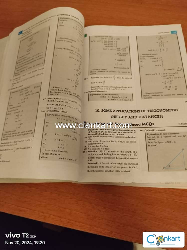 Buy 'Oswaal CBSE Class 10 Mathematics Standard Question Bank (2024 Exam ...