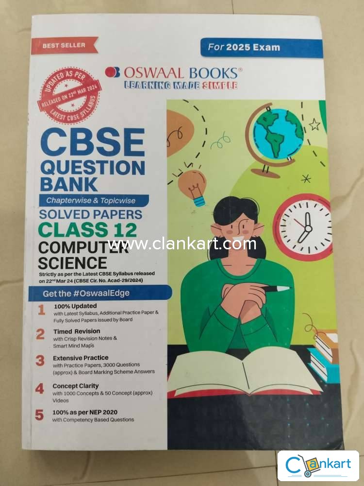 Buy 'Oswaal CBSE Question Bank Class 12 Computer Science, Chapterwise ...