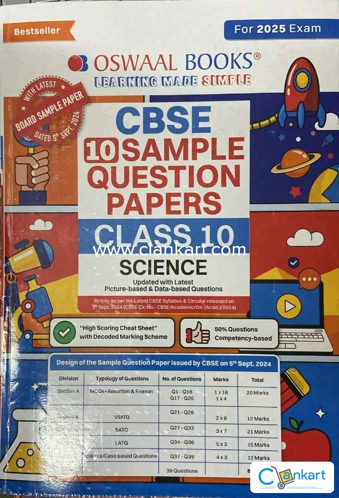 Buy 'CBSE 10 Sample Question Papers Class 10 For 2025' Book In ...