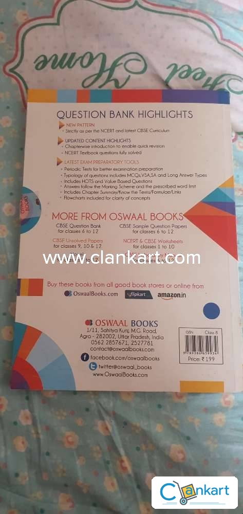 Buy 'Oswaal NCERT AND CBSE QUESTION BANK ENGLISH CLASS 8' Book In ...