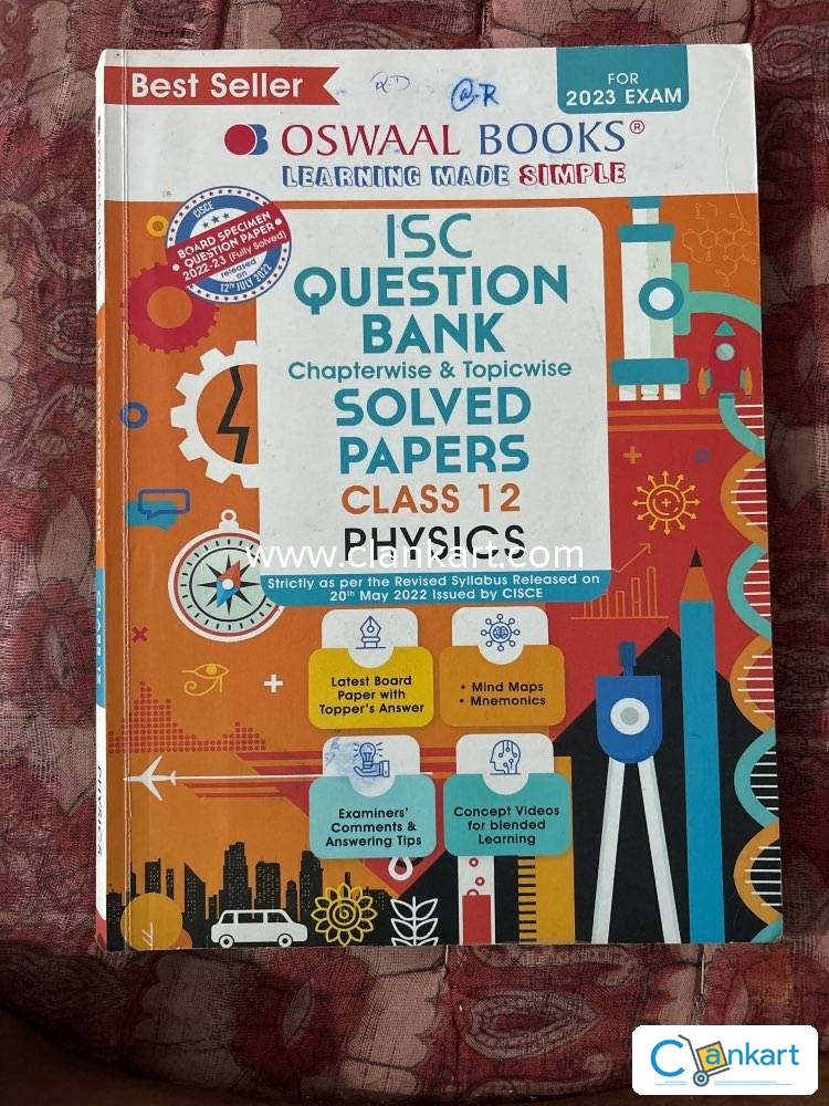 Buy 'Oswaal ISC Question Bank Class 12 Physics Book (For 2023 Exam ...