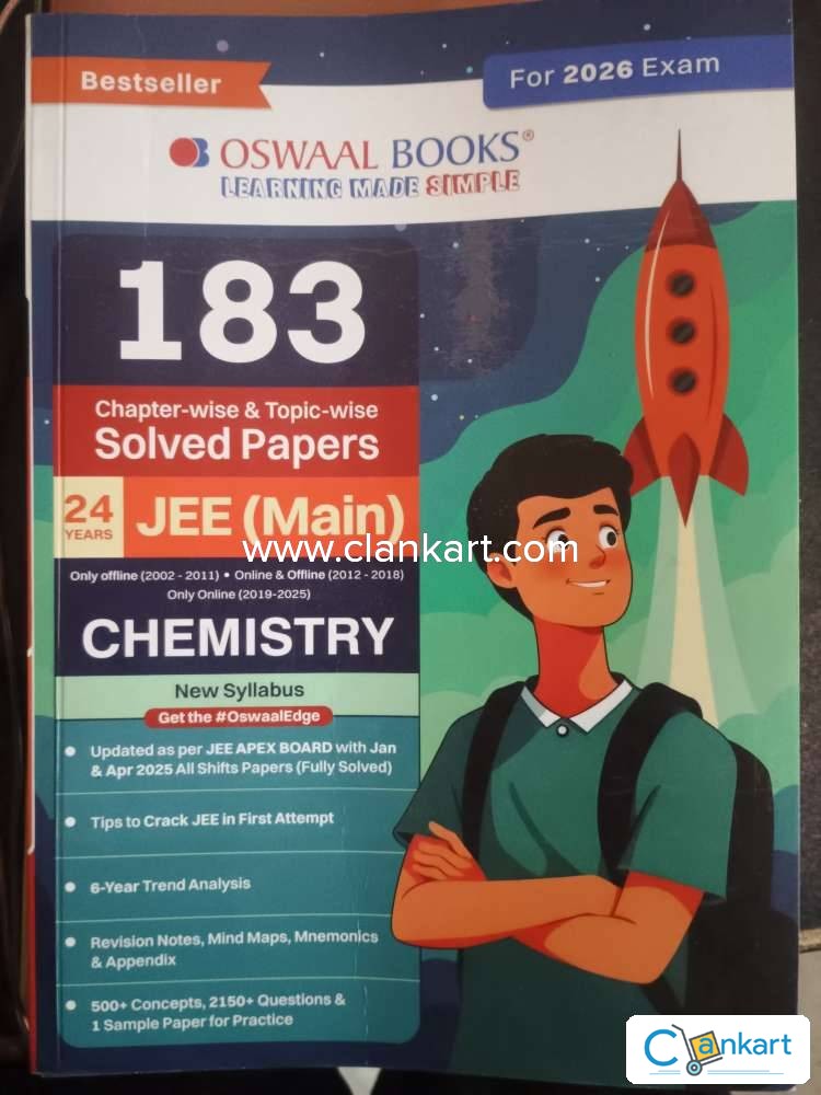Buy 'Oswaal 183 Chapter-wise & Topic-wise Solved Papers JEE (Main ...
