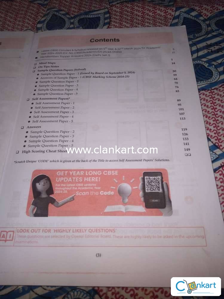 Buy 'Oswaal CBSE Sample Question Papers Class 10 Science Book (For 2025 ...