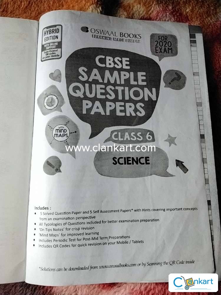 Buy 'Oswaal CBSE Sample Question Papers Class 6 Science (For March 2019 ...