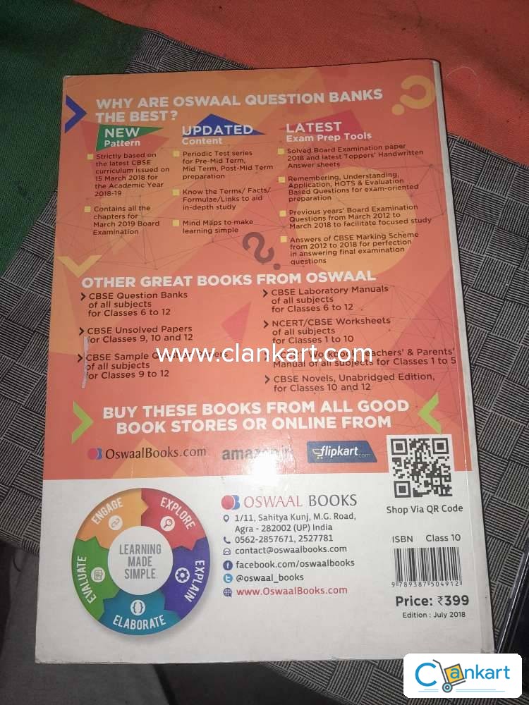 Buy 'Oswaal CBSE Question Bank Class 10 Science Chapterwise And ...