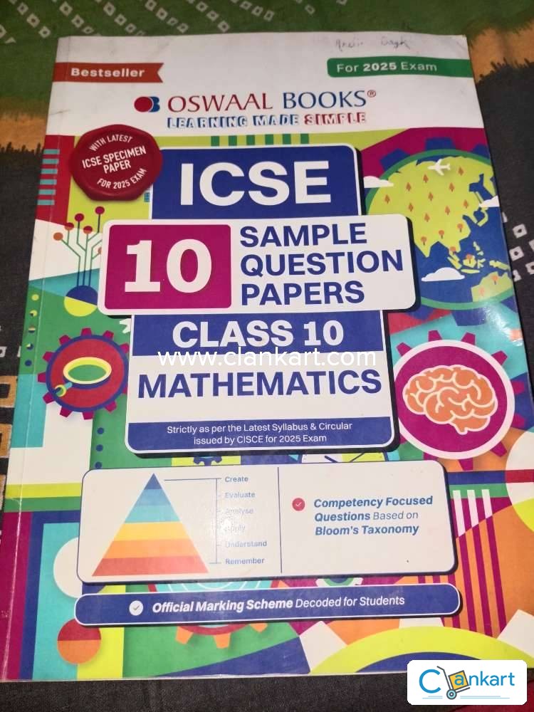 Buy 'Oswaal ICSE | 10 Sample Question Papers | Class 10 | Mathematics ...